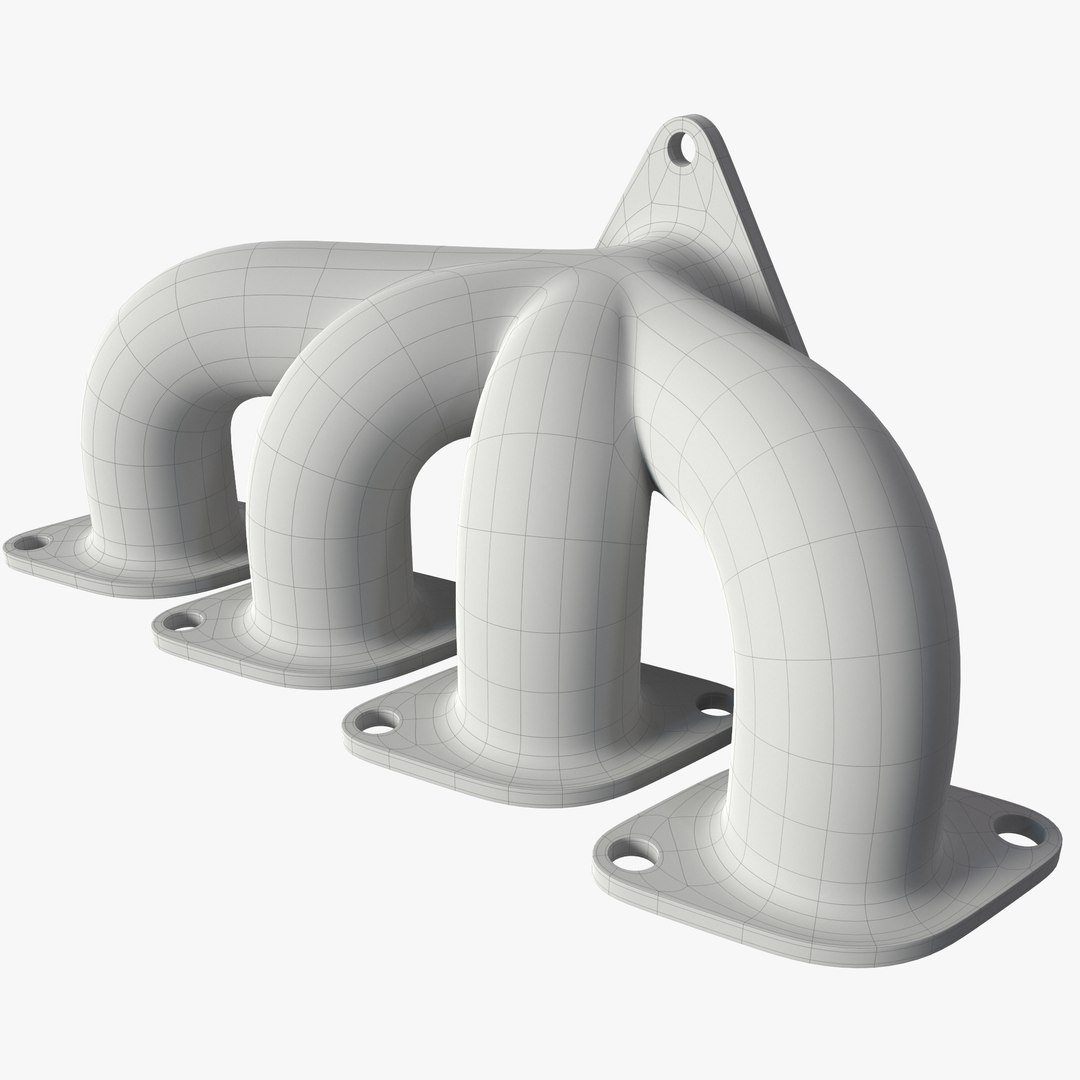 Exhaust Header 3D - TurboSquid 1995577