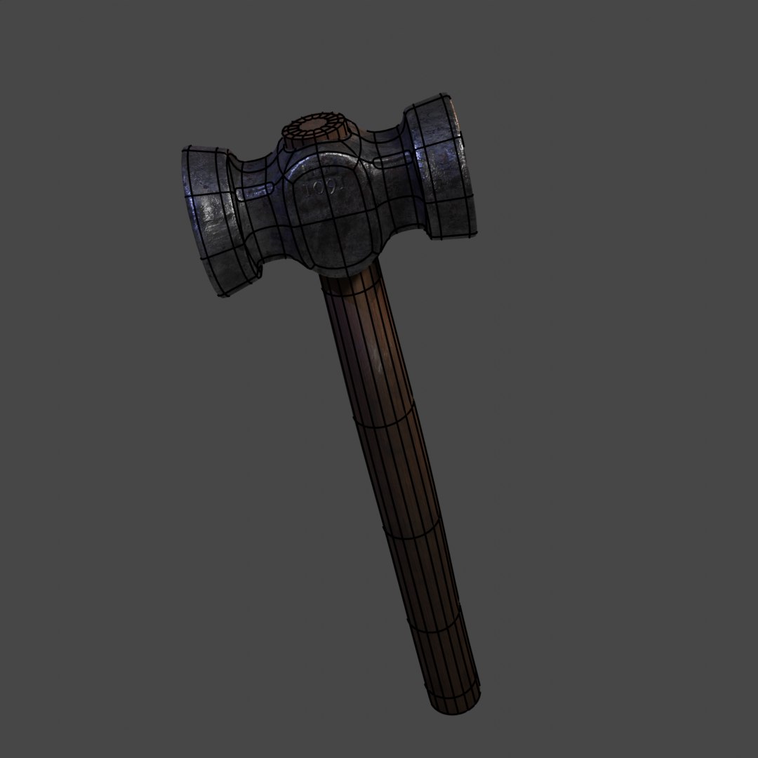 3D Blacksmith hammer model - TurboSquid 1831044