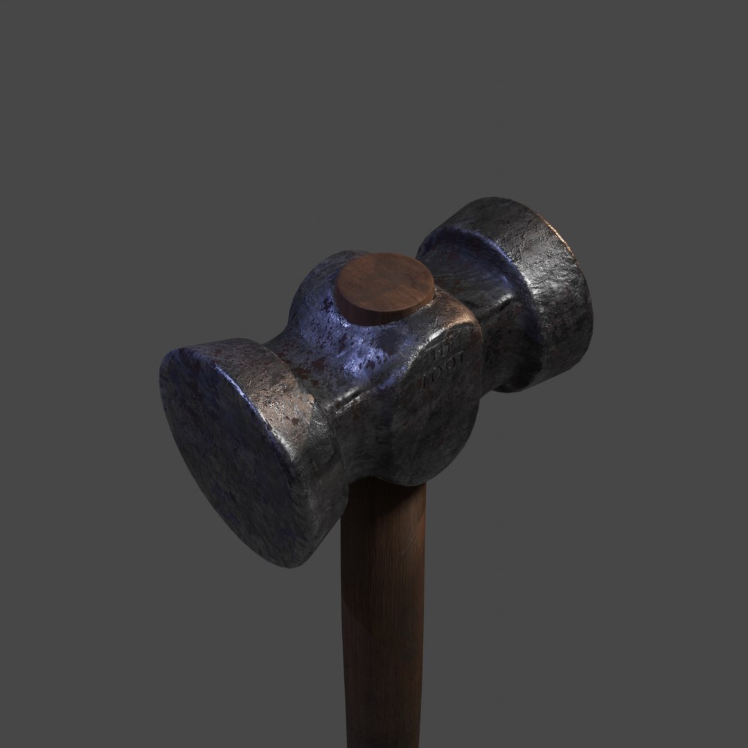 3D Blacksmith hammer model - TurboSquid 1831044