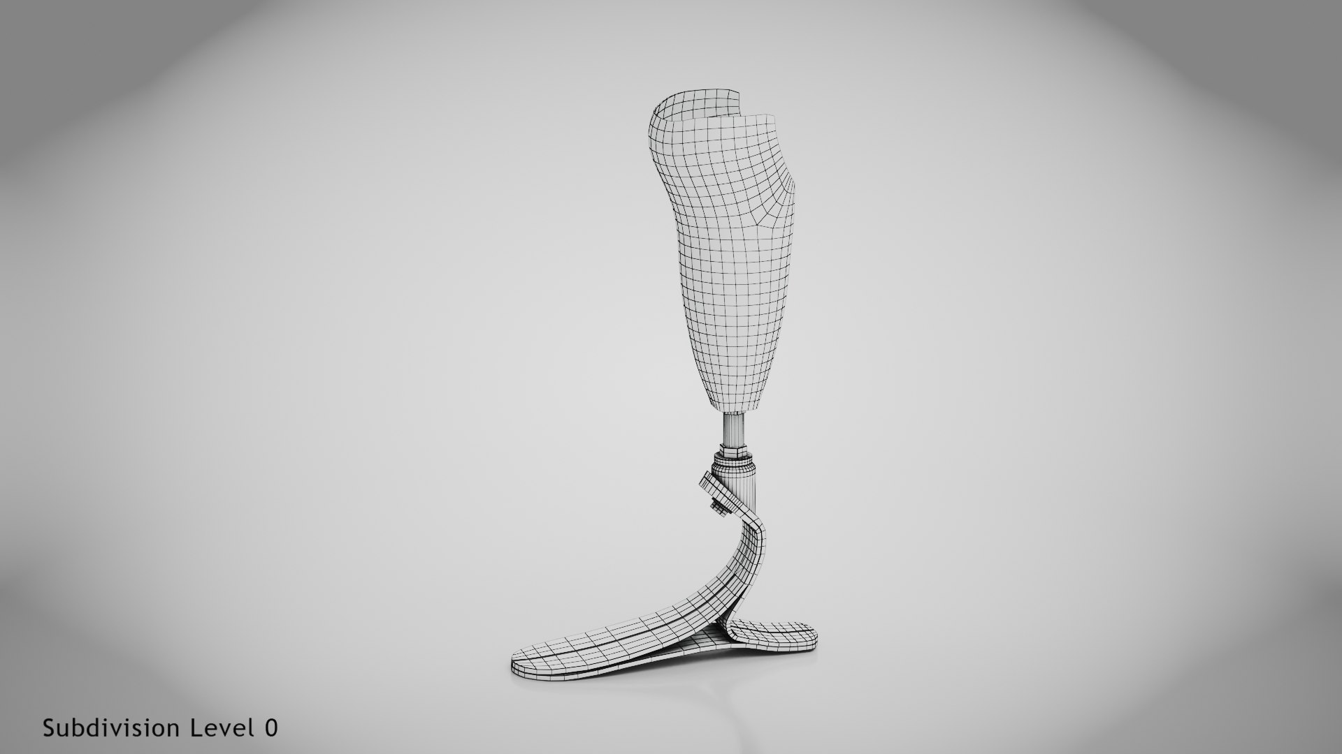 3D Below Knee Prosthetics V1 Model - TurboSquid 2133237