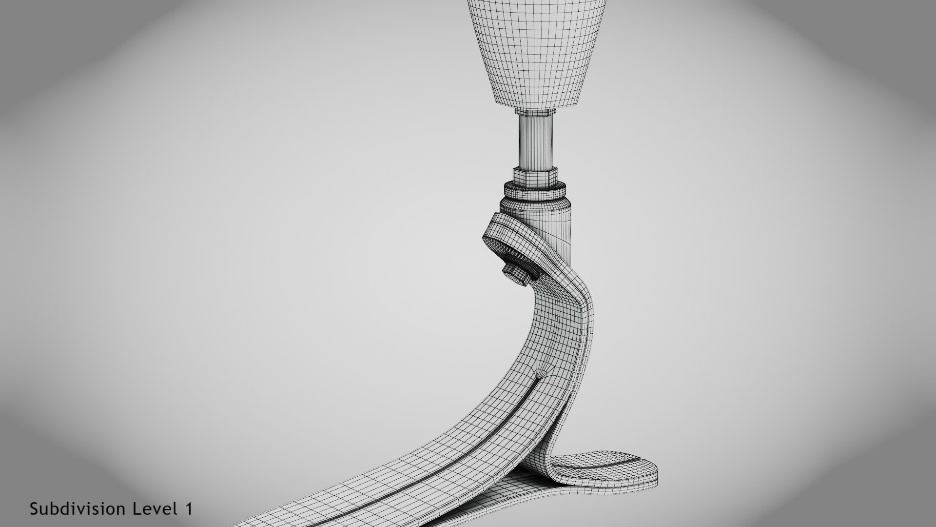 3D Below knee prosthetics v1 model - TurboSquid 2133237