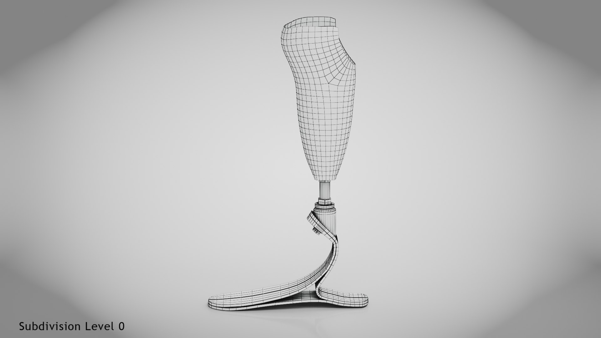 3D Below Knee Prosthetics V1 Model - TurboSquid 2133237
