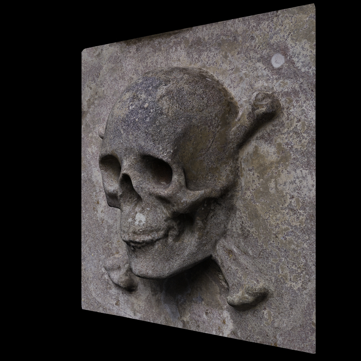 skull relief