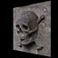 skull relief