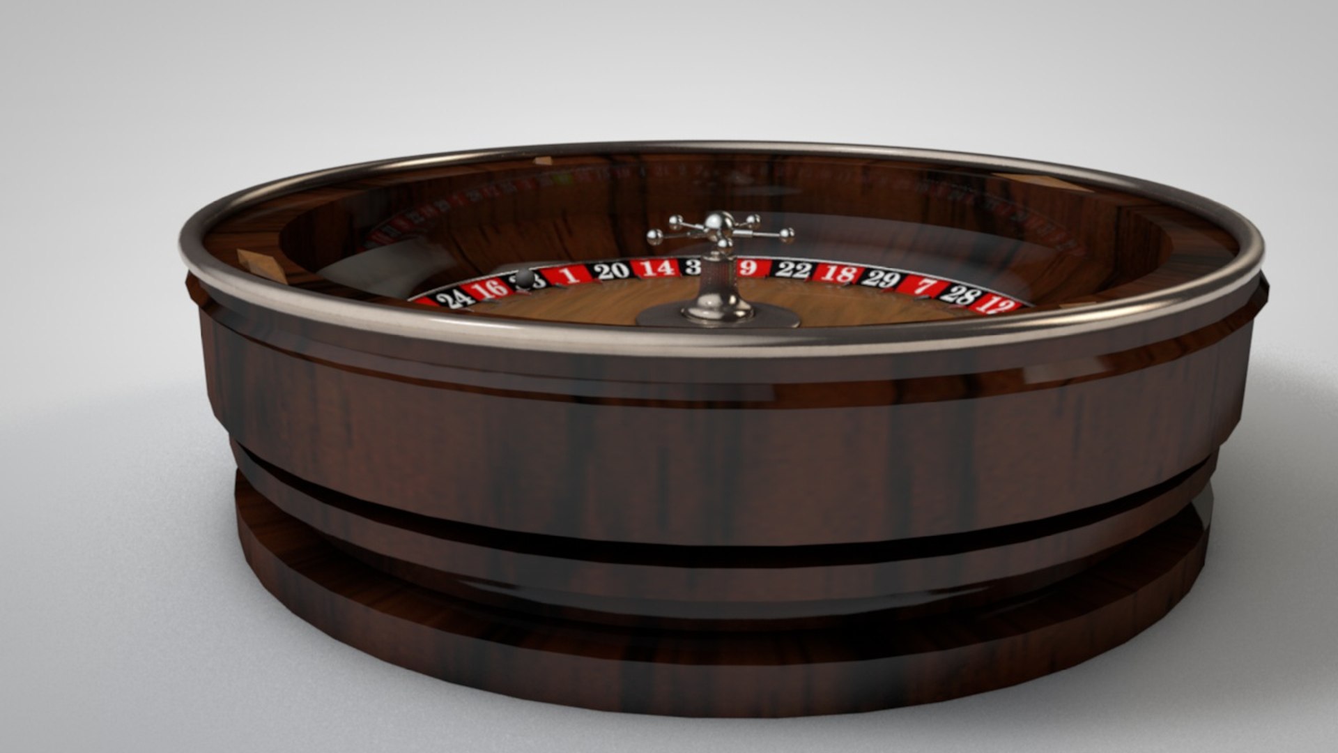 Roulette Animation Ball 3d Model