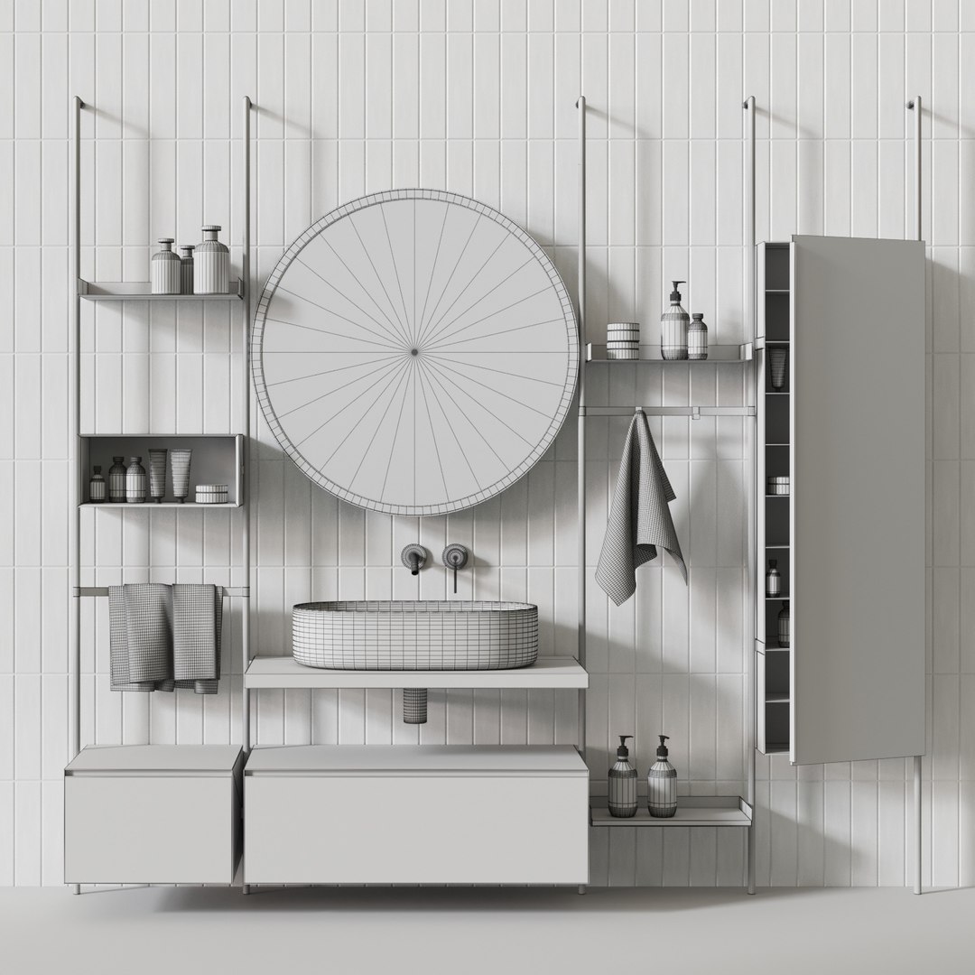 3D Furniture Bathroom Nic Design - TurboSquid 1481074