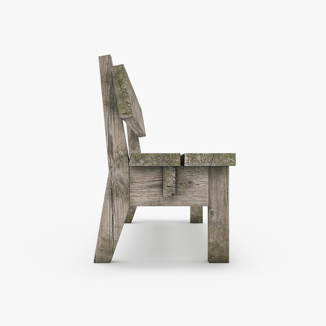 3d Old Bench