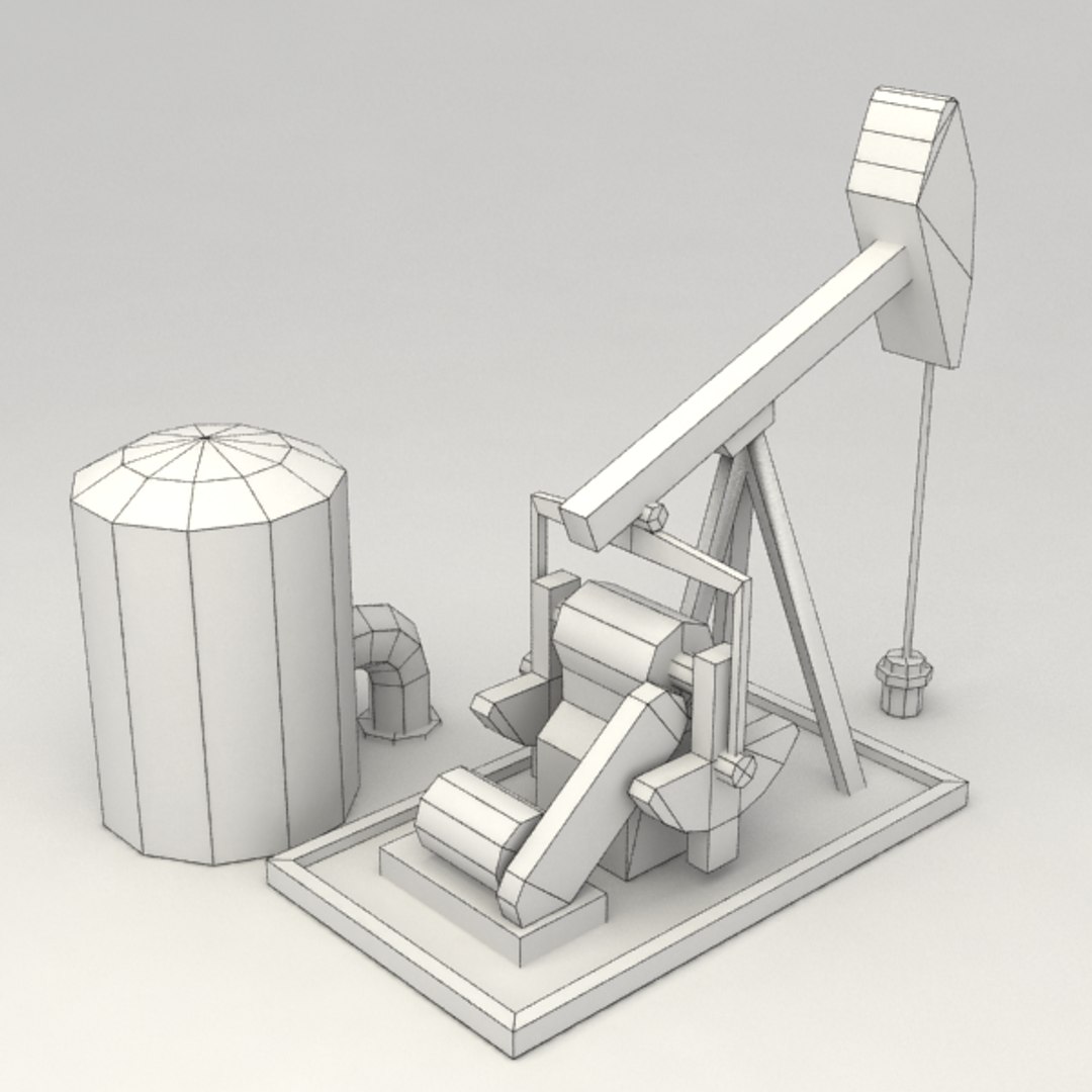 3ds Max Oil Rig Tank Animation
