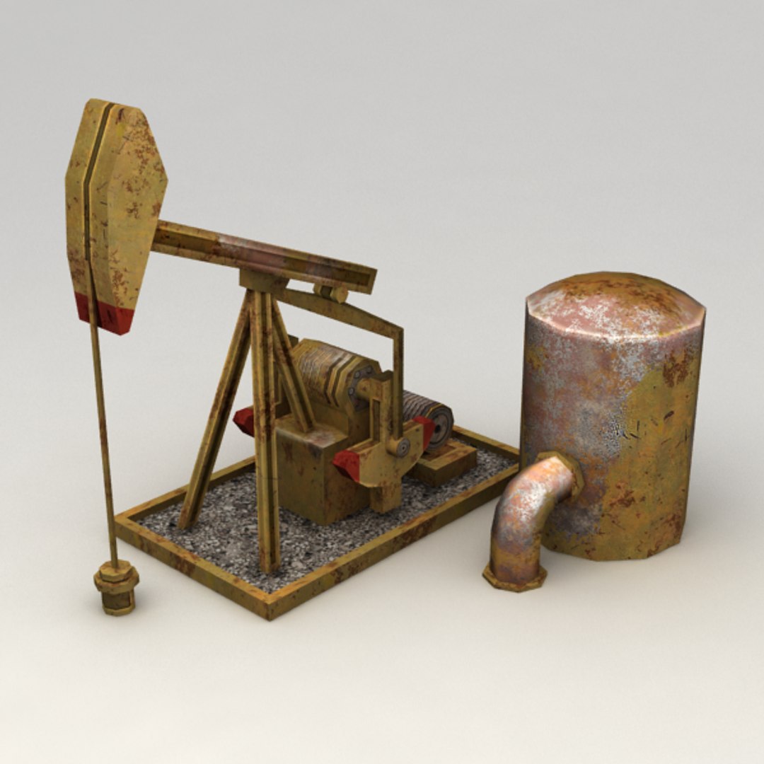 3ds Max Oil Rig Tank Animation