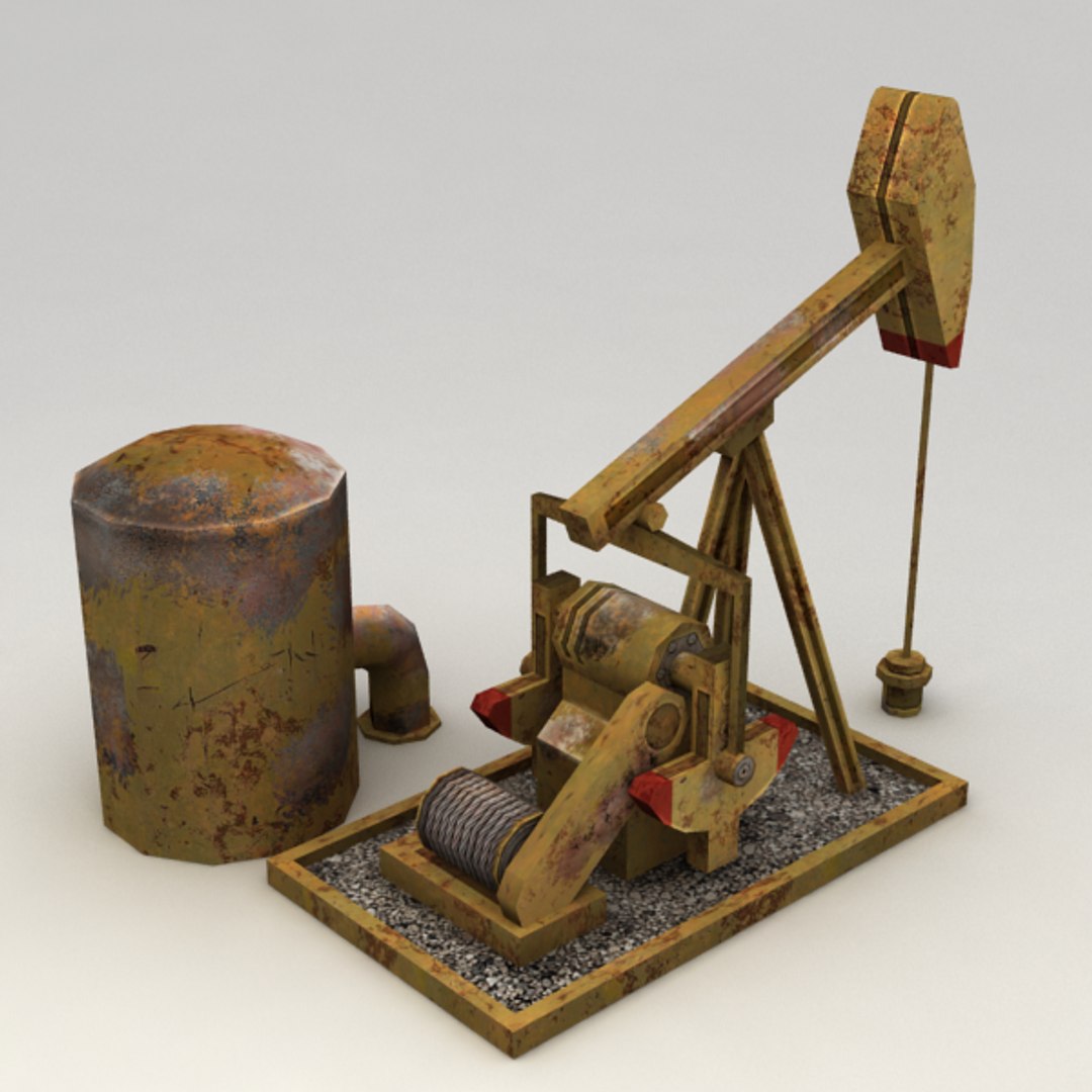 3ds Max Oil Rig Tank Animation