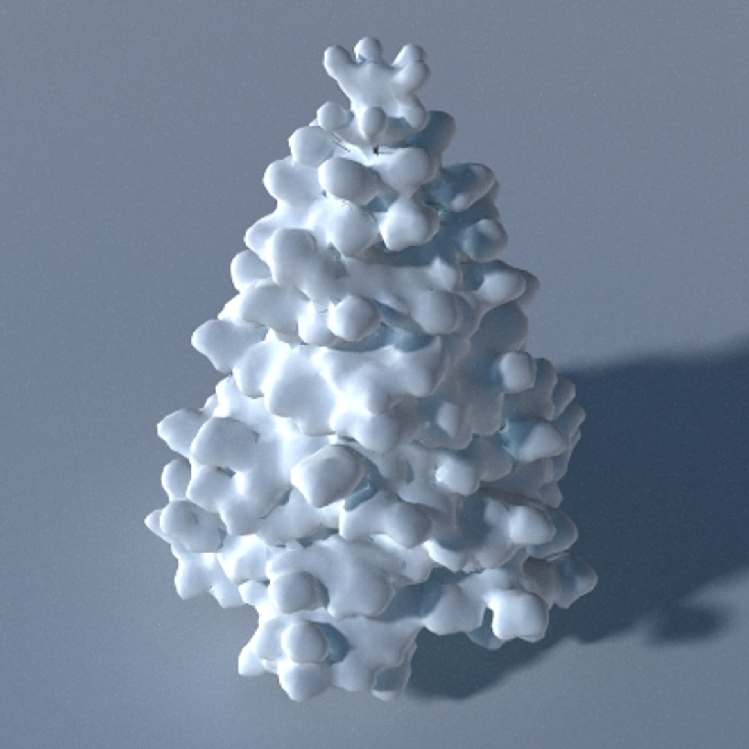 3d Snowtree Snow Tree Model