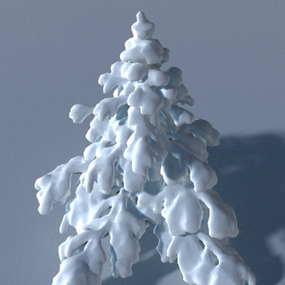 3d Snowtree Snow Tree Model
