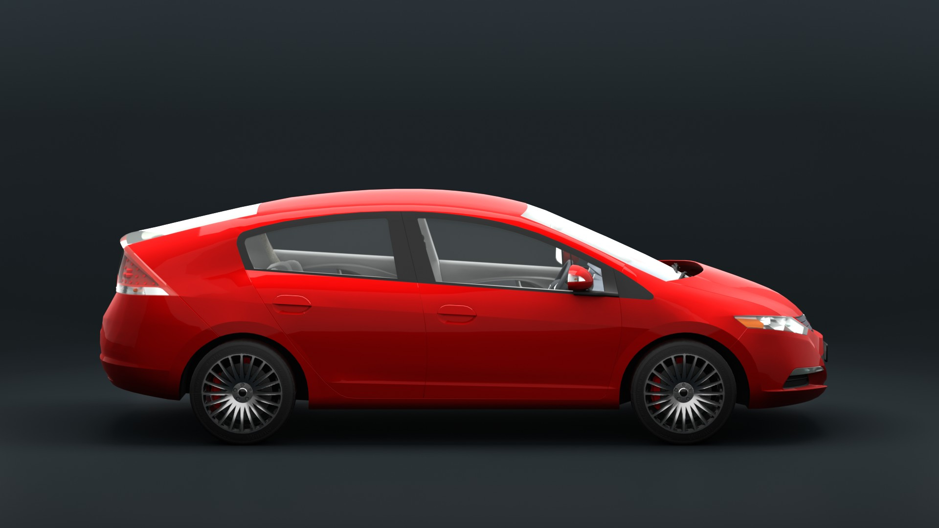 3D Model Honda Insight 2010 Lowpoly - TurboSquid 2073354