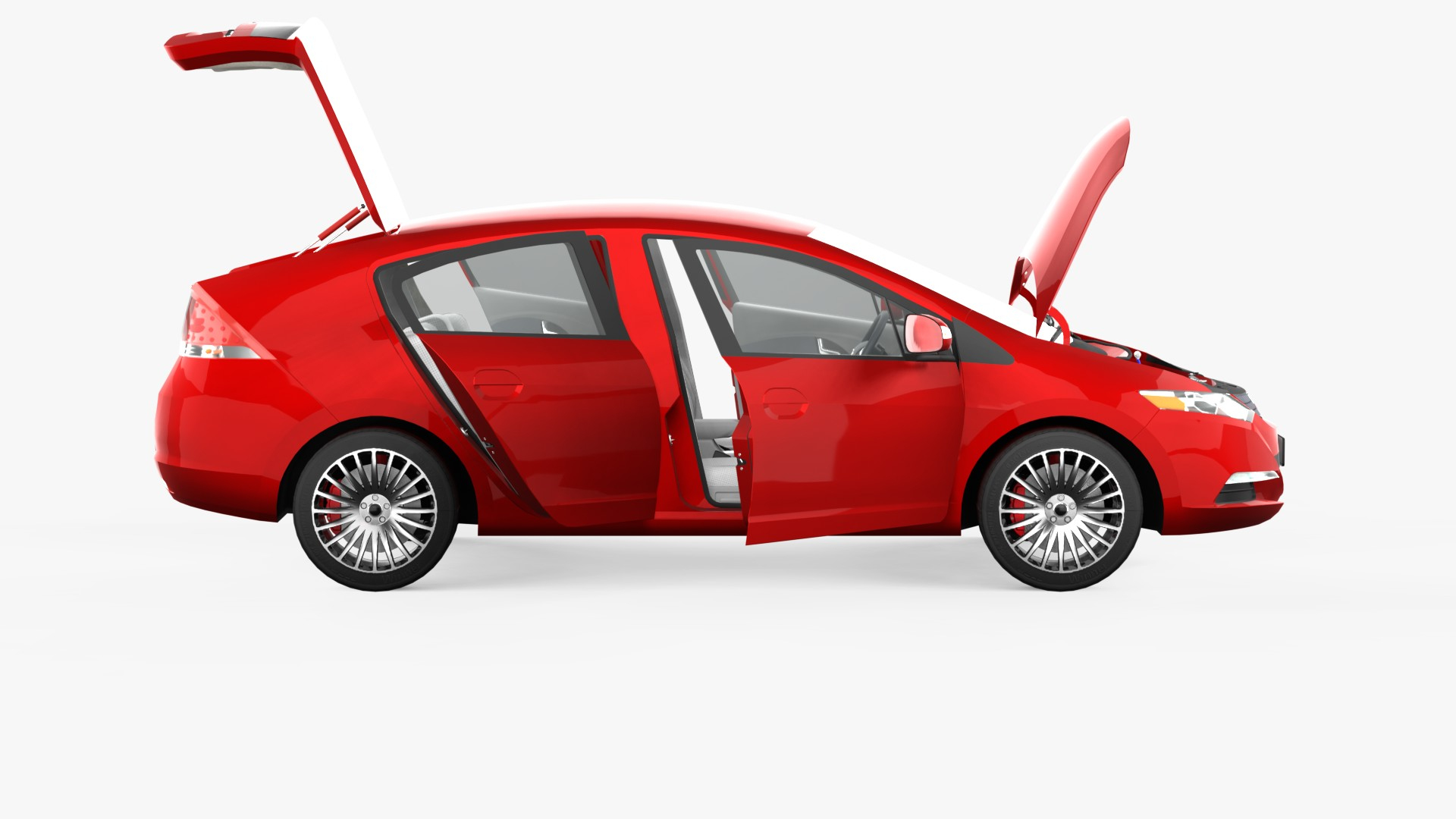 3D model Honda insight 2010 lowpoly - TurboSquid 2073354