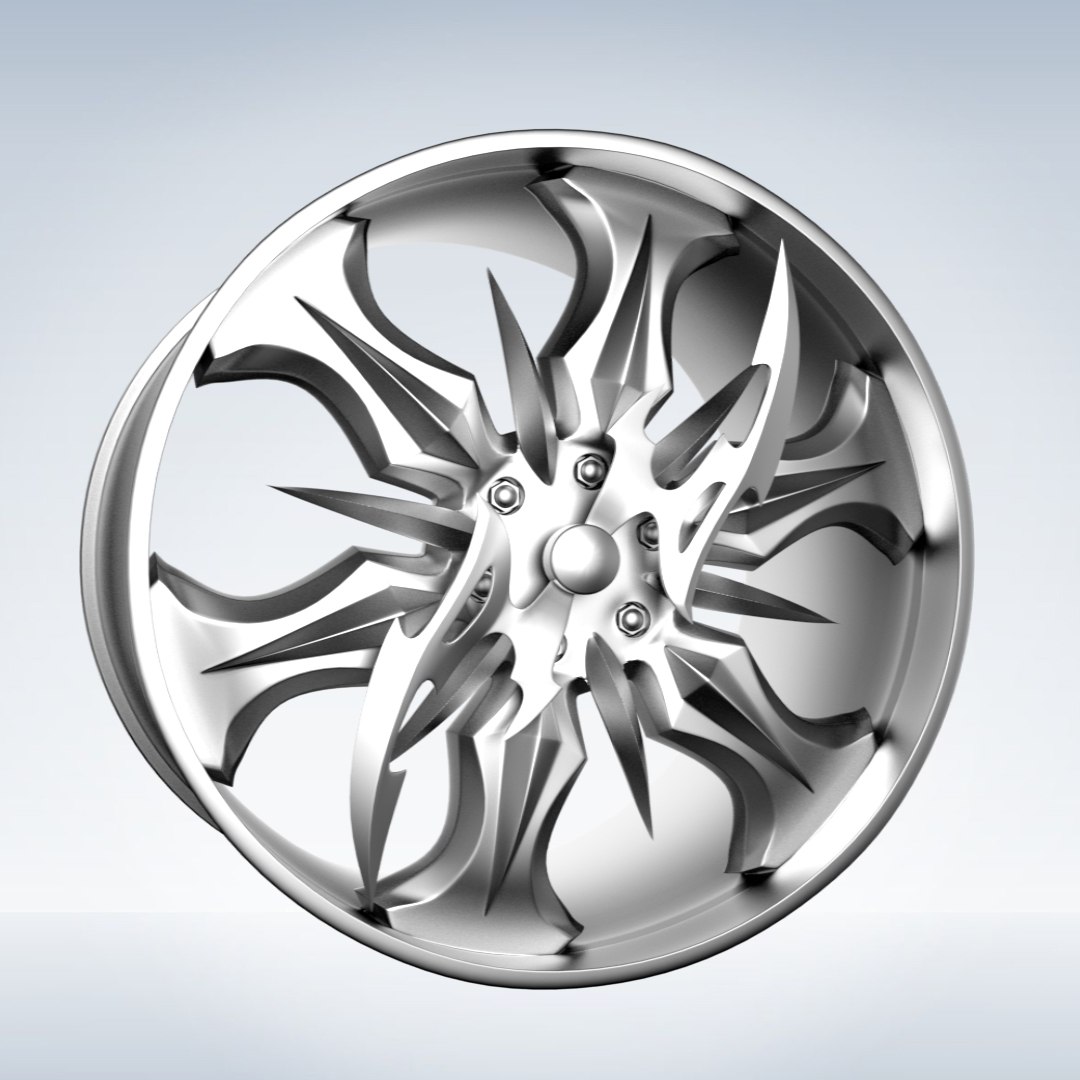 3d Hip Hop Car Rim Model