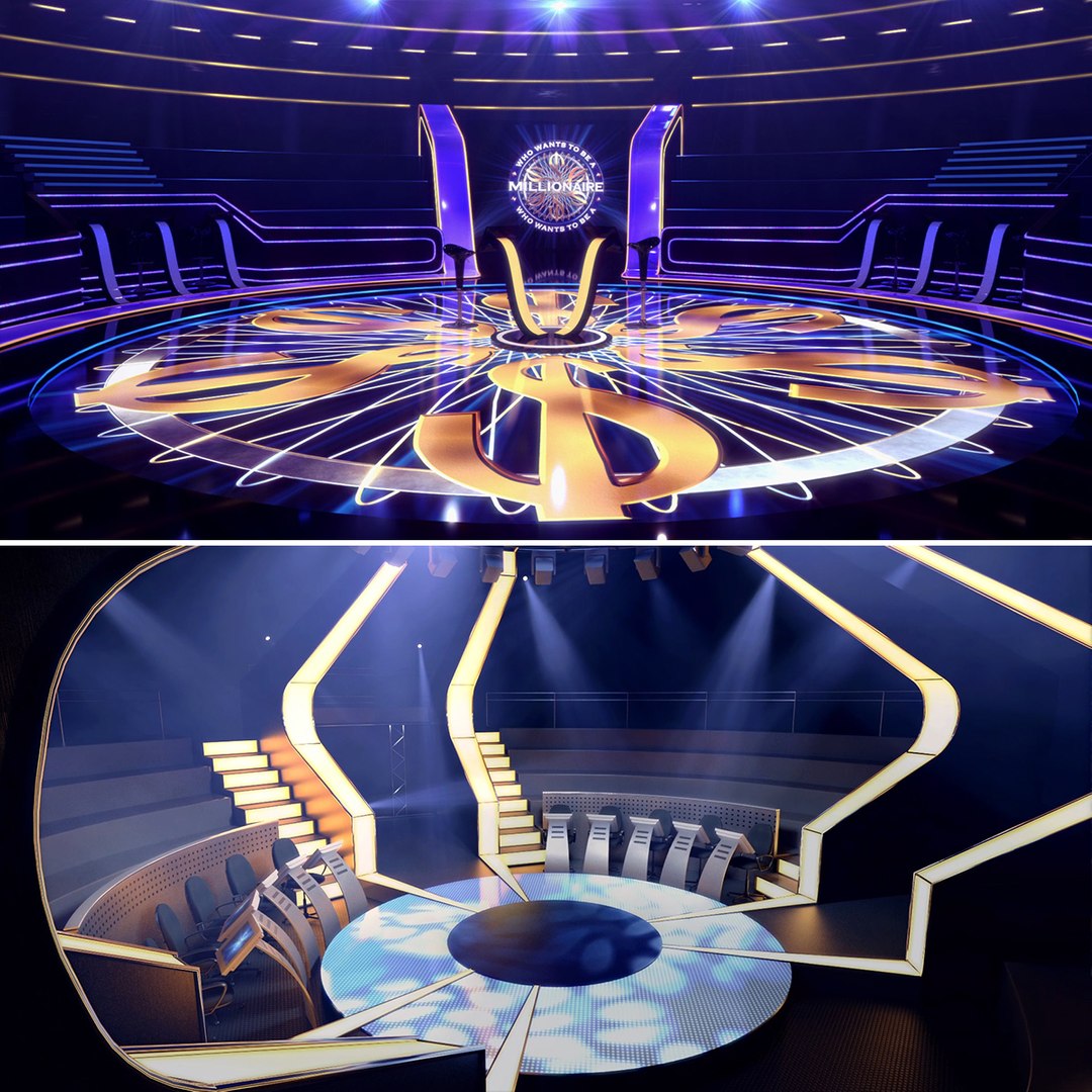 Millionaire TV Studio Set Collection 05 3D Model - TurboSquid 1923301