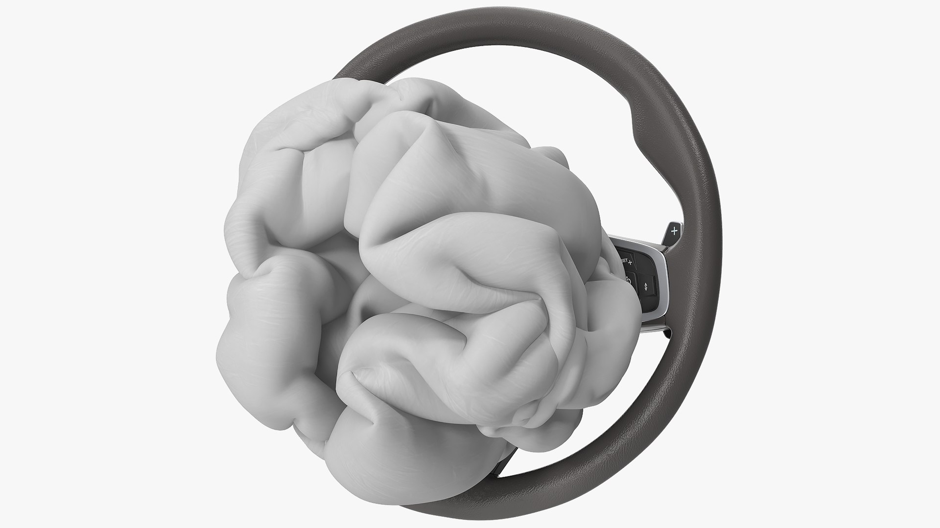 Steering wheel airbag animation 3D model - TurboSquid 1263377