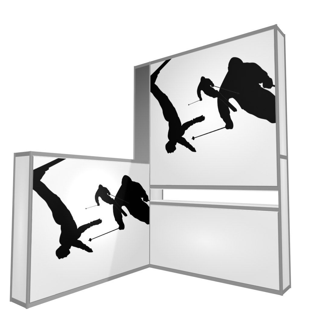 3d Model Of Octanorm Fabric Wall