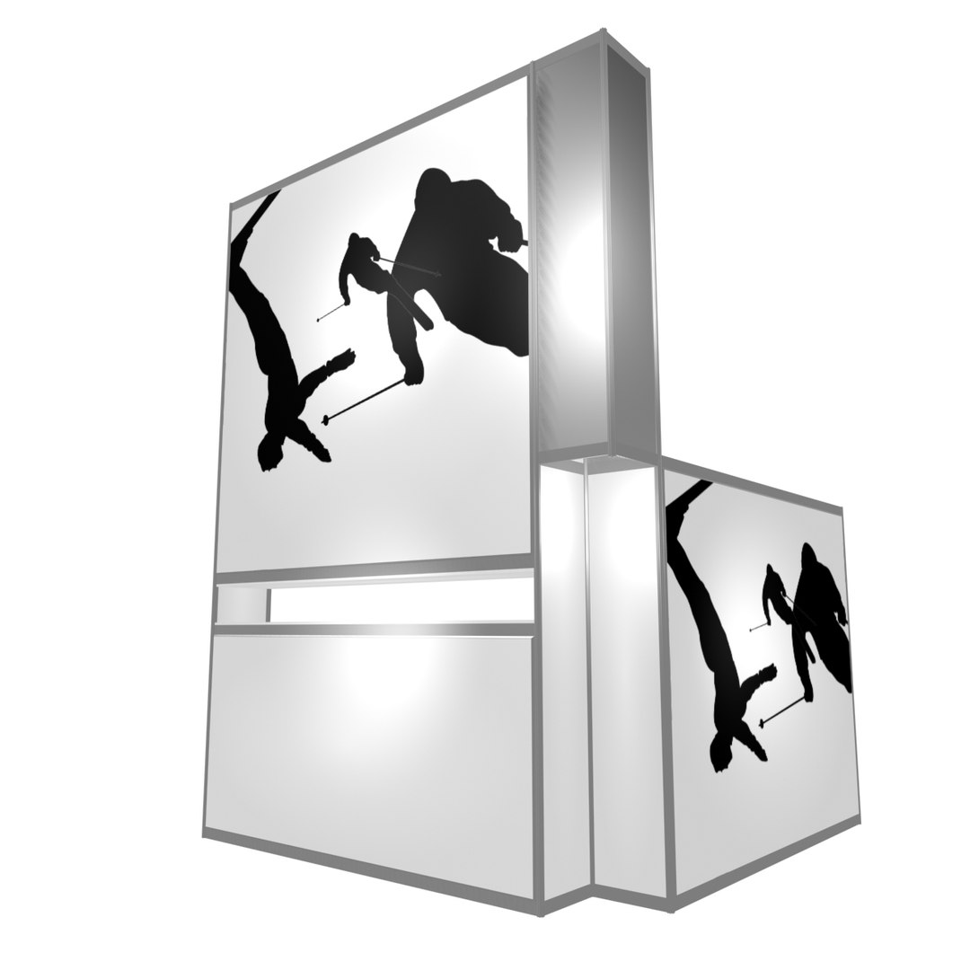 3d Model Of Octanorm Fabric Wall