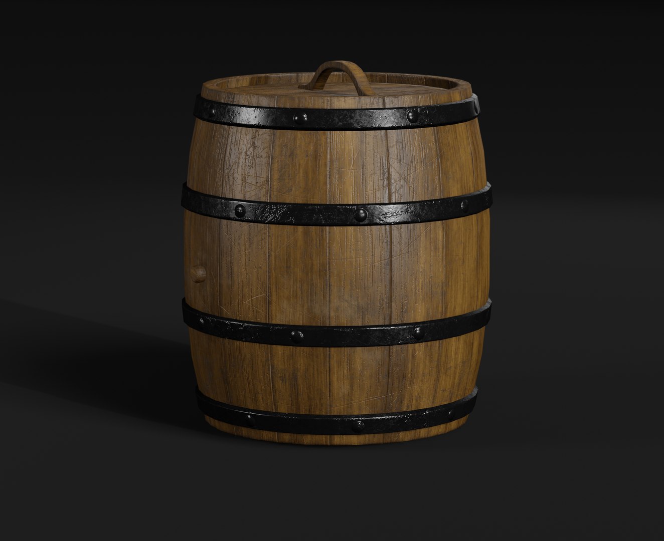 3D Low Poly Medieval Wooden Barrel Pack Model - TurboSquid 2007698