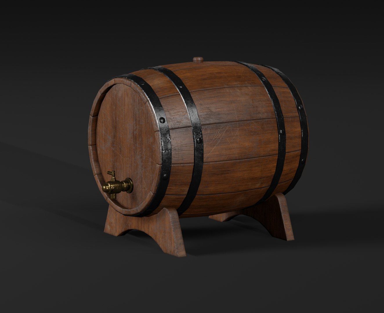 3D Low Poly Medieval Wooden Barrel Pack Model - TurboSquid 2007698