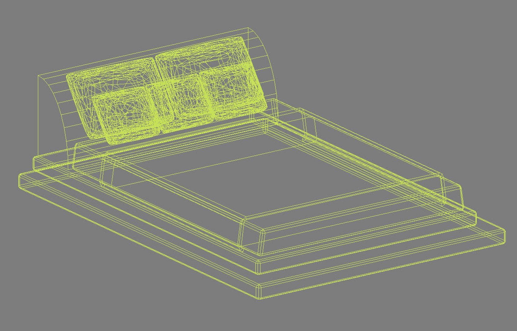 3d Model Simple Bed