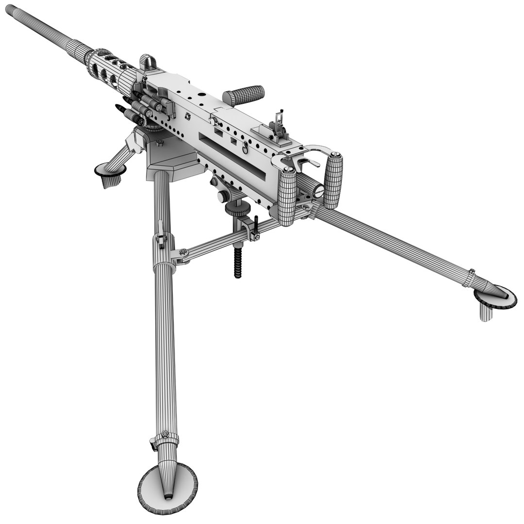 3D browning m2 - TurboSquid 1298501