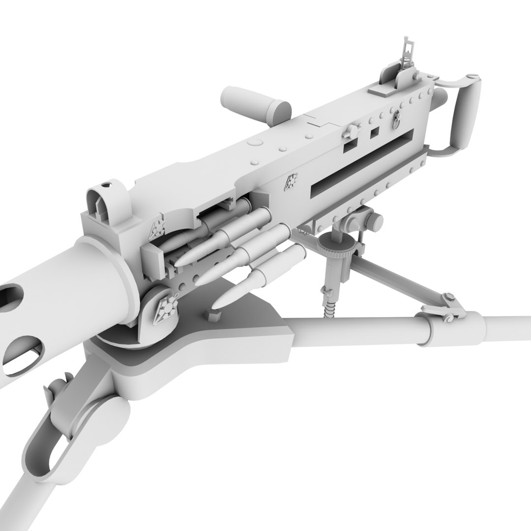 3D browning m2 - TurboSquid 1298501