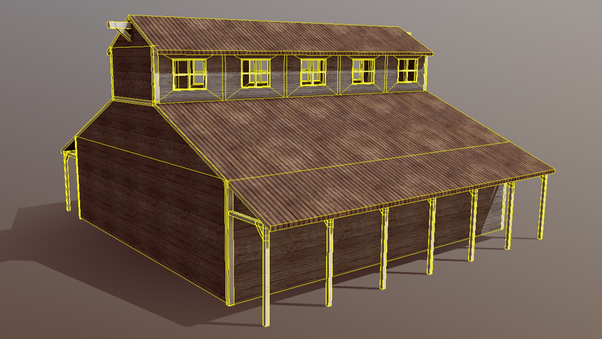 Western Stables 3D - TurboSquid 1431449