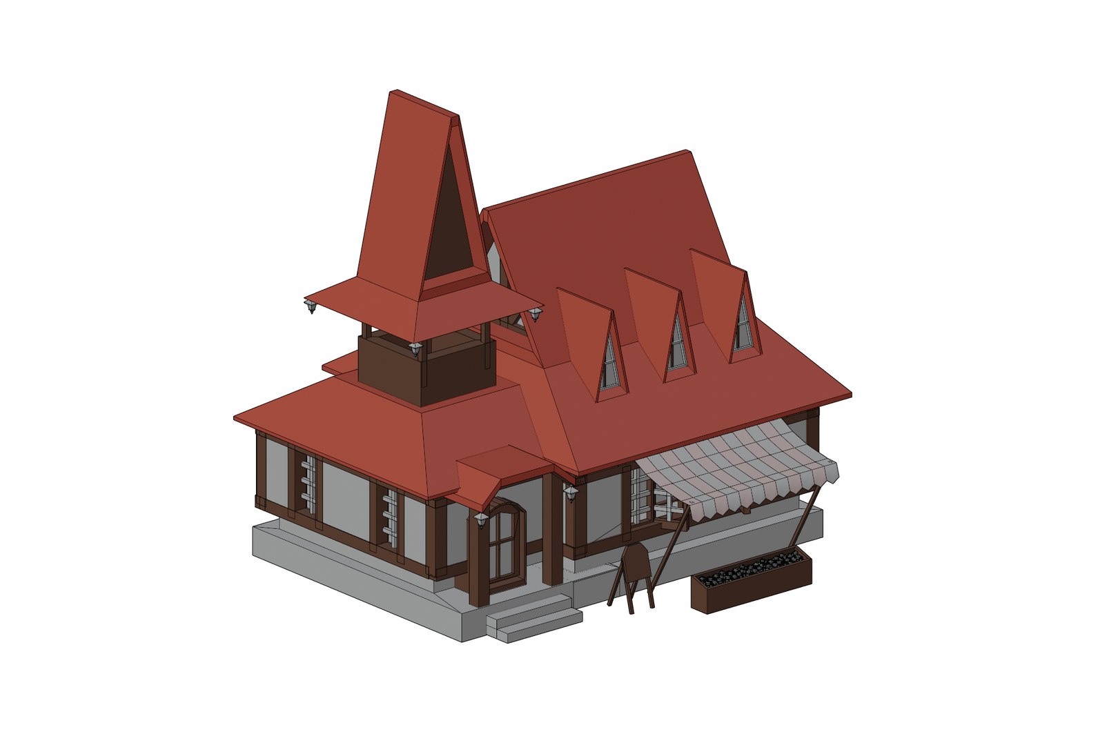 Fruit Market 3D Model - TurboSquid 1838641