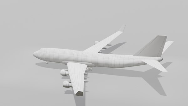 Boeing 747 red custom texture 3D - TurboSquid 2035231