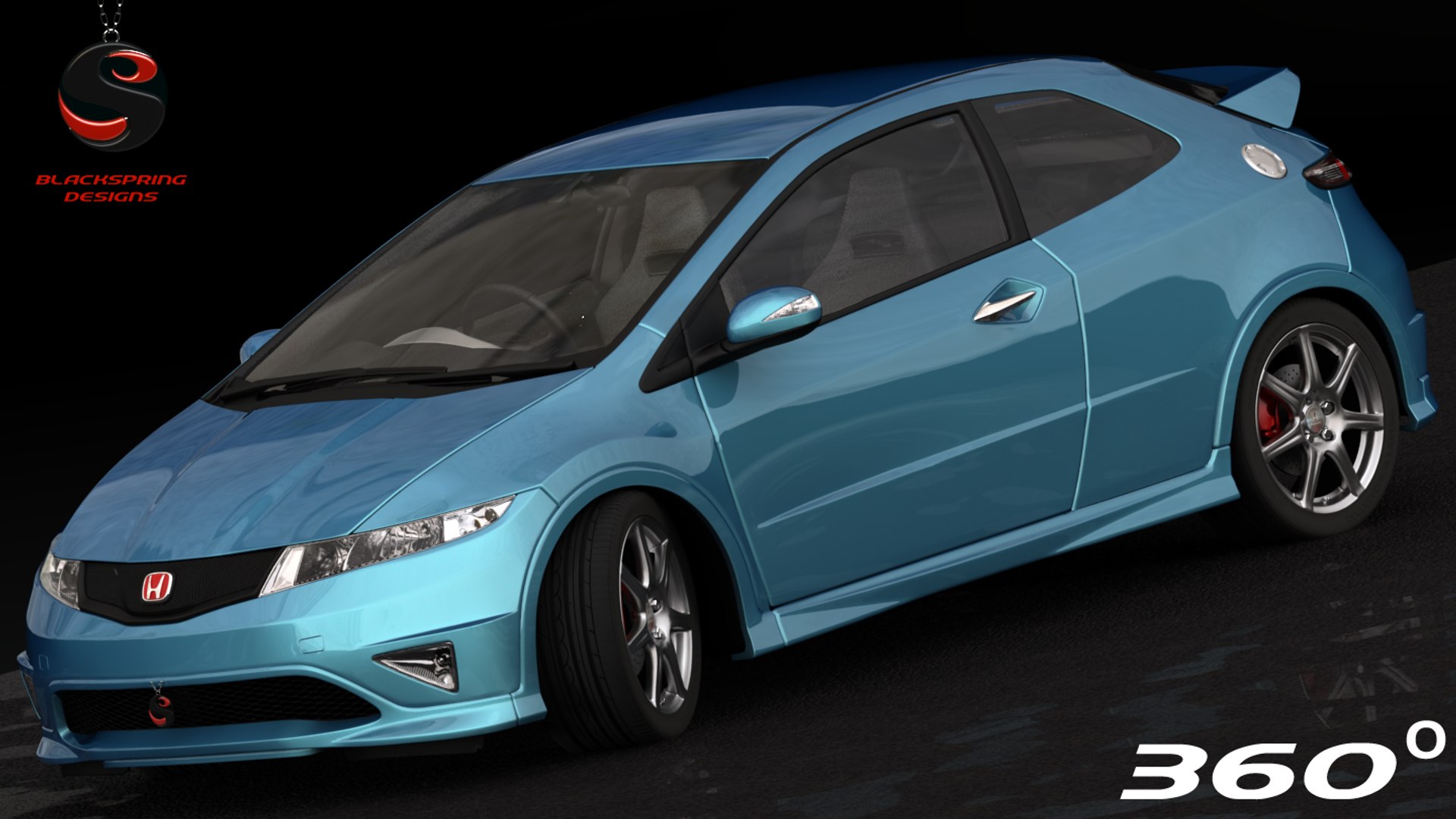 3d Model Honda Civic Type-r 2007