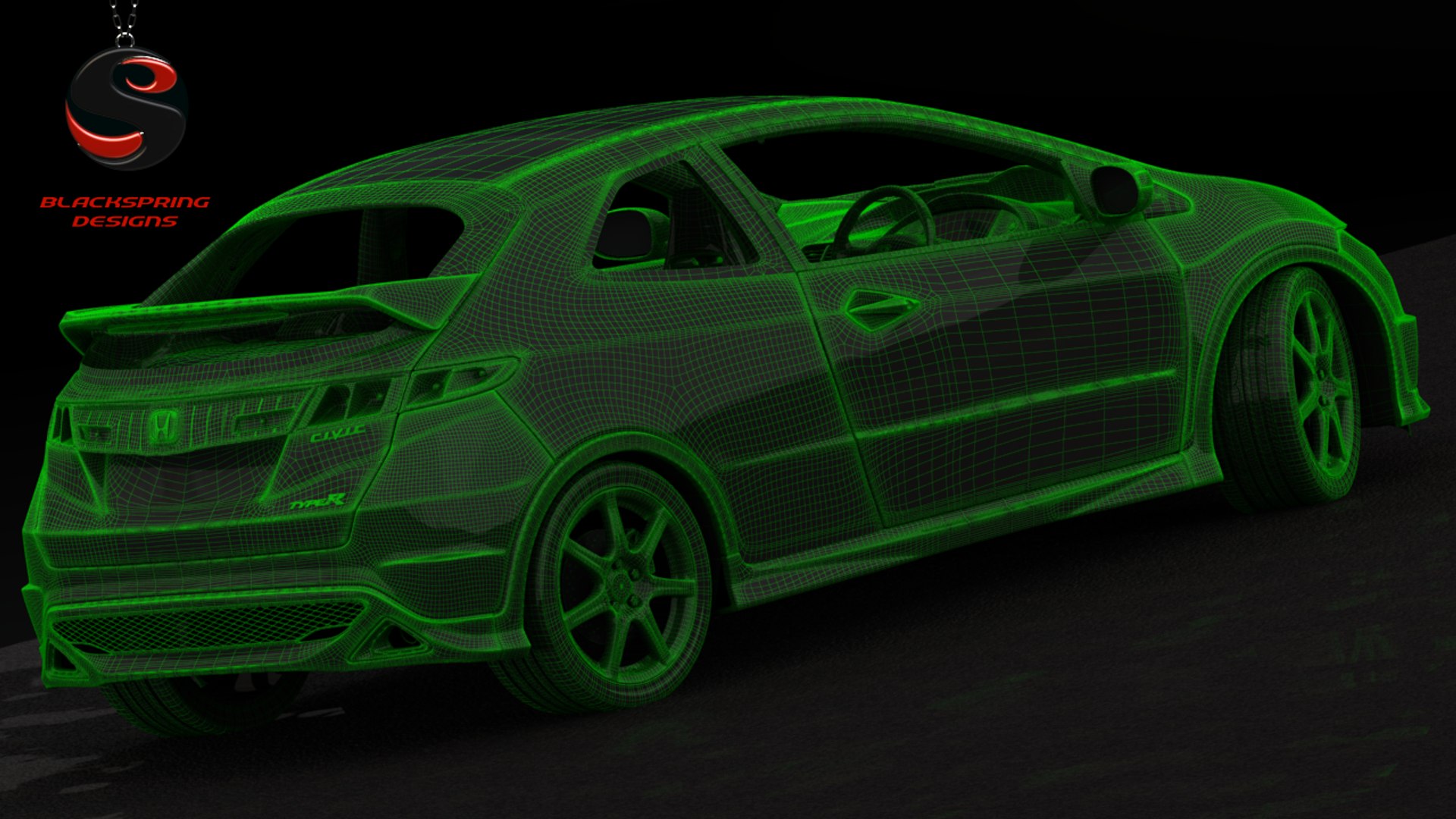 3d Model Honda Civic Type-r 2007