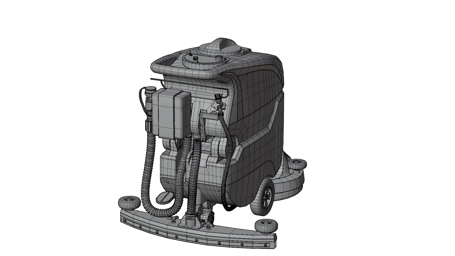 Floor Scrubber Machine 3D Model - TurboSquid 2238344