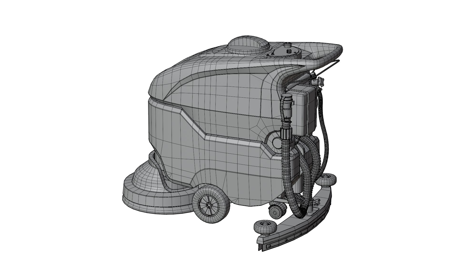 Floor Scrubber Machine 3D Model - TurboSquid 2238344