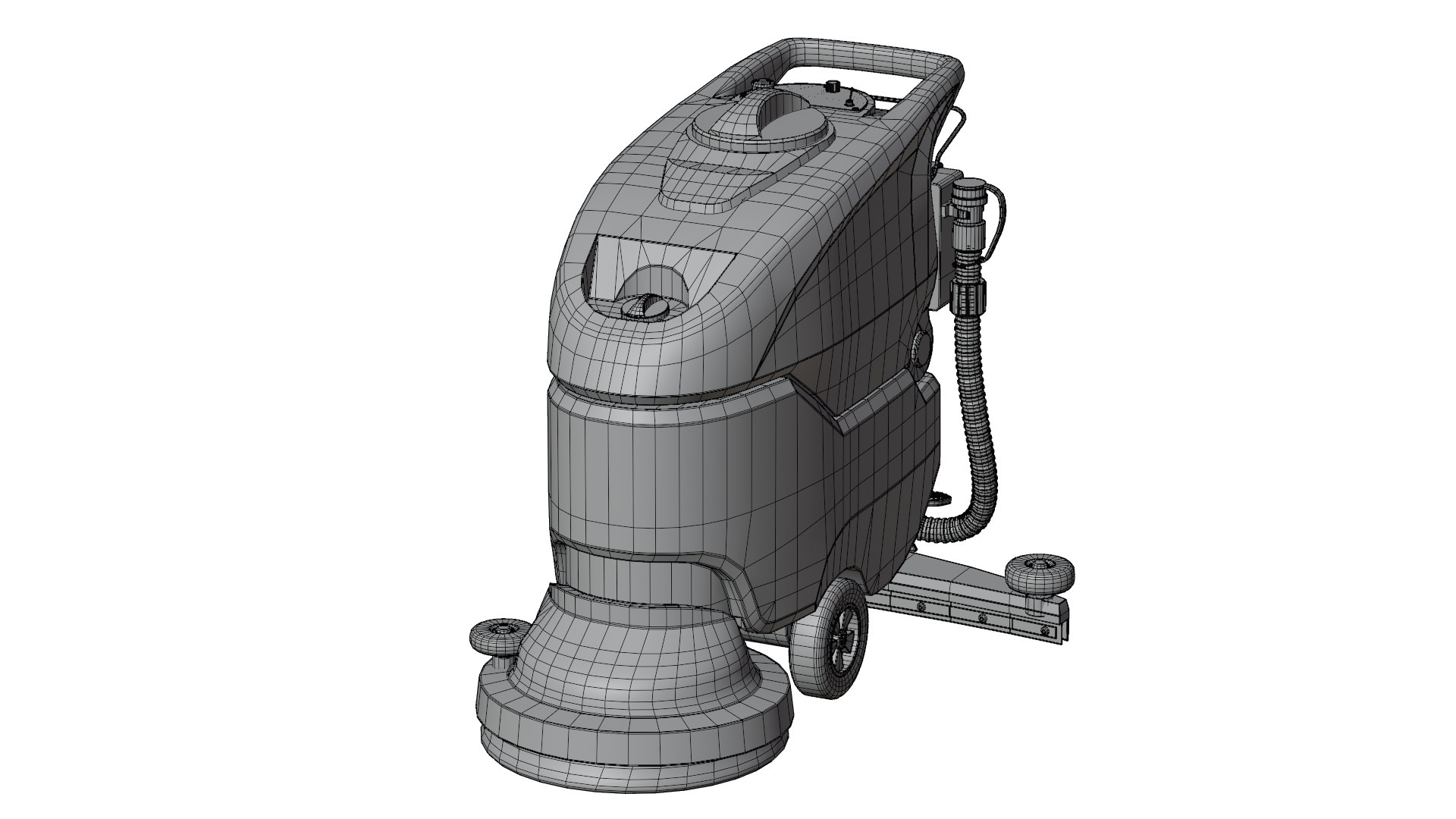 Floor Scrubber Machine 3D Model - TurboSquid 2238344