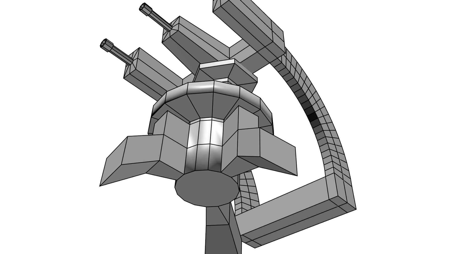 Free Basic Turret 3D Model - TurboSquid 1382326