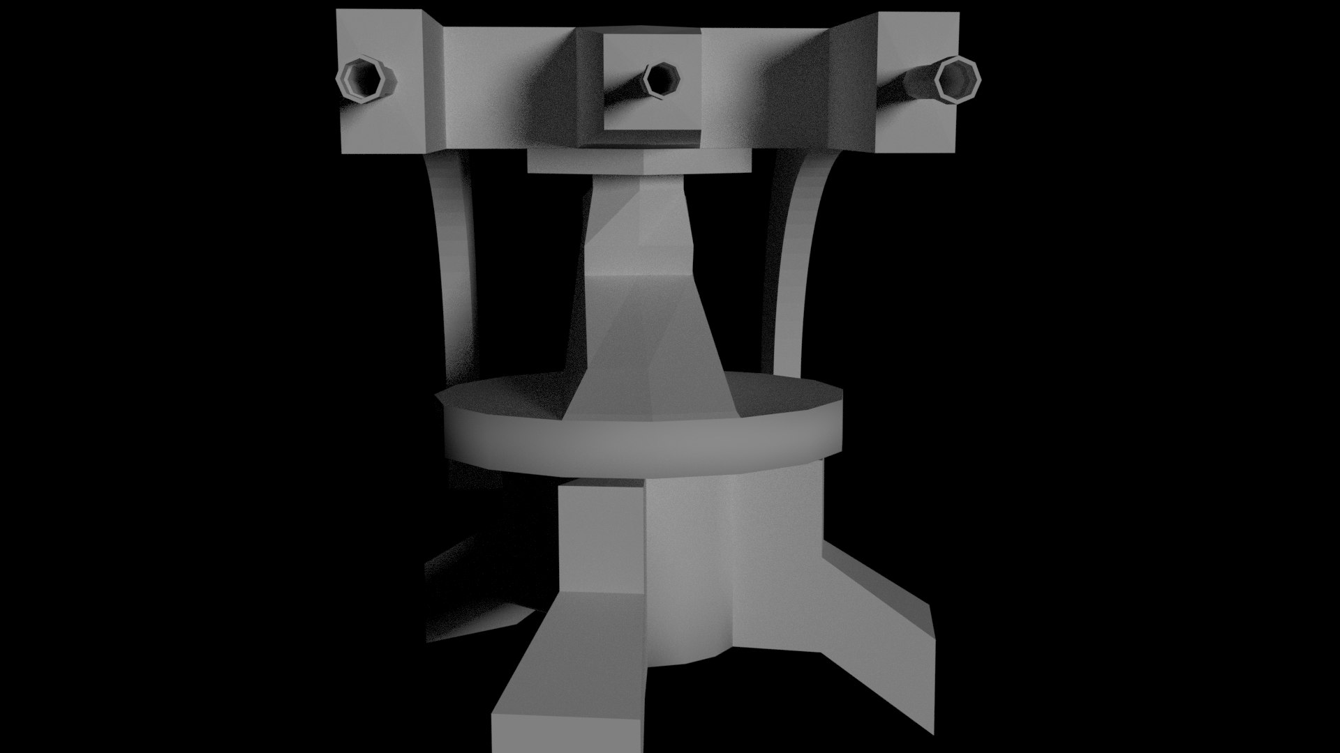 Free Basic Turret 3D Model - TurboSquid 1382326