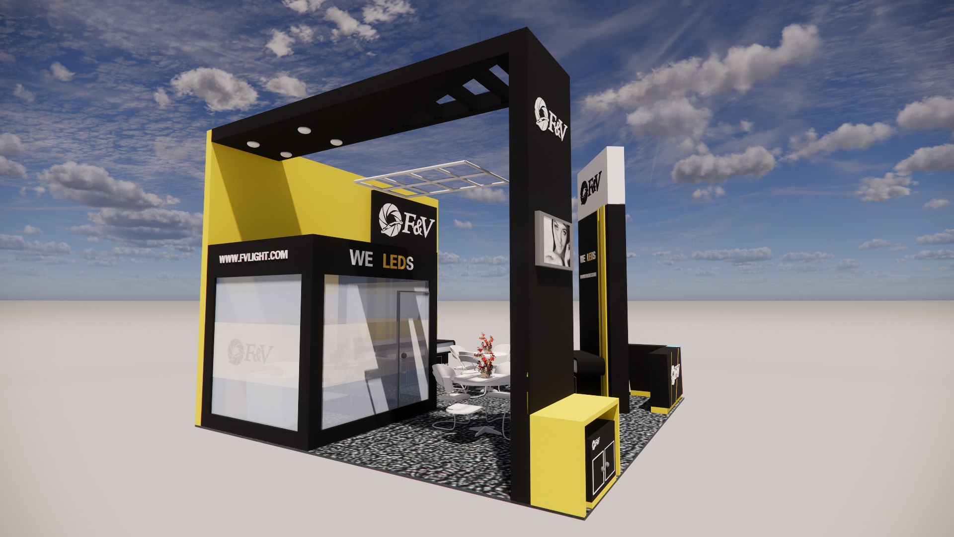 3D Booth Exhibition-A4 Model - TurboSquid 2100651