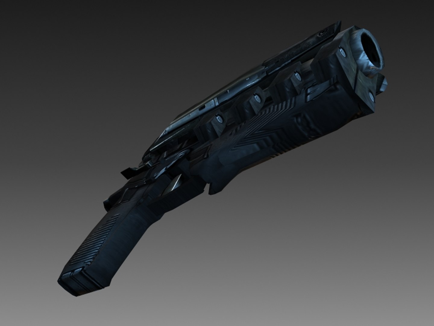 Pistol Ready 3d Model