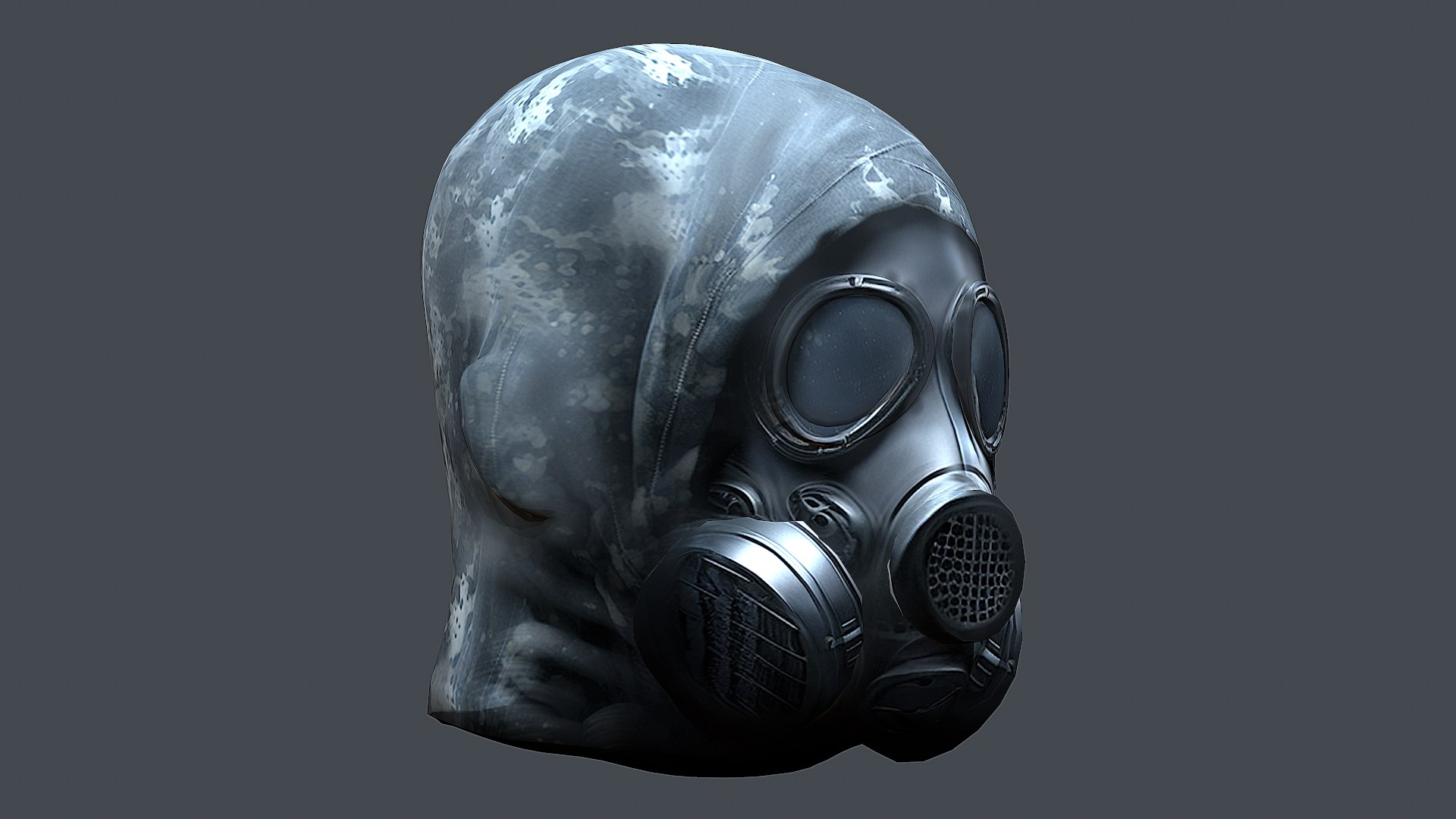 3D Gas Mask Protection Futuristic Isolated Equipment - TurboSquid 2029263