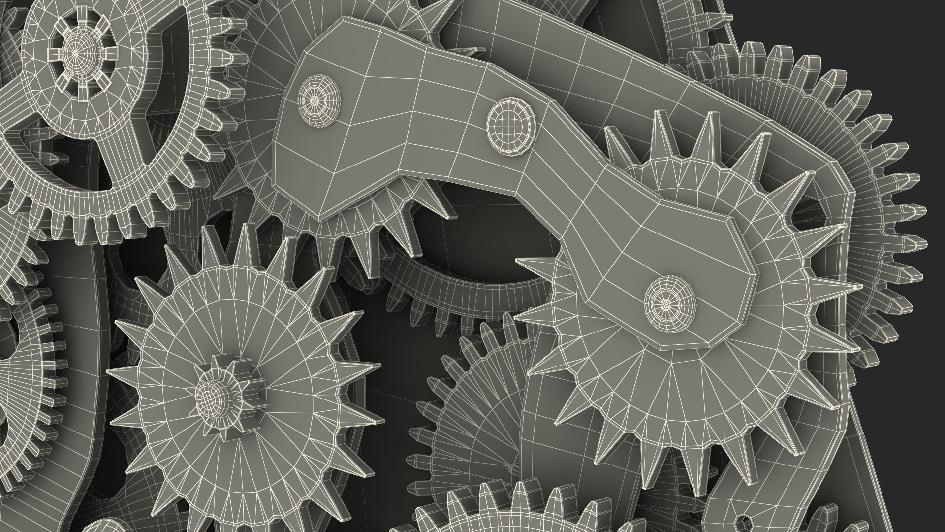 Cog Gears Mechanism Mixed 3D Model - TurboSquid 1657268