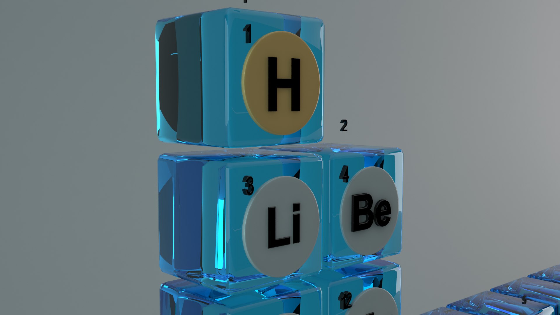 3D Periodic Table Glass - TurboSquid 1610193