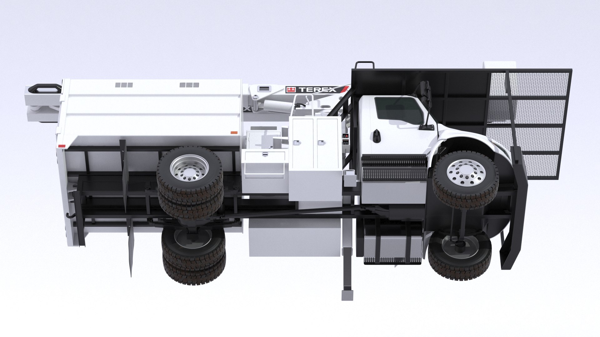 3D International MV607 Tree Truck With Terex XT Pro 70 Forestry Boom ...