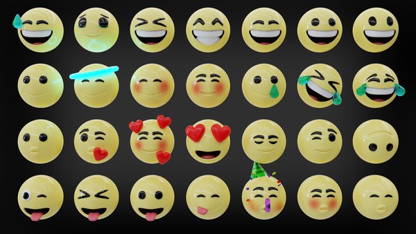 3D модель Ultimate Emoji Pack 3D модель - TurboSquid 2100216