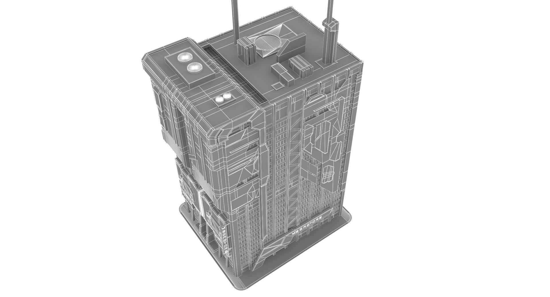 Building Sci-fi 111Ws 3D Model - TurboSquid 1757368