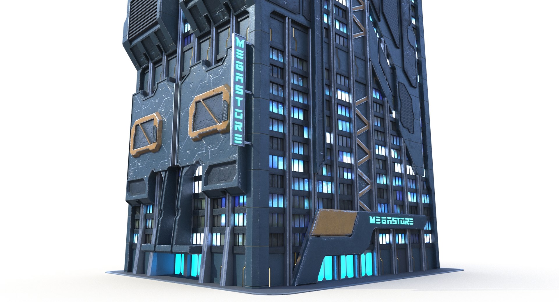 Building Sci-fi 111Ws 3D Model - TurboSquid 1757368