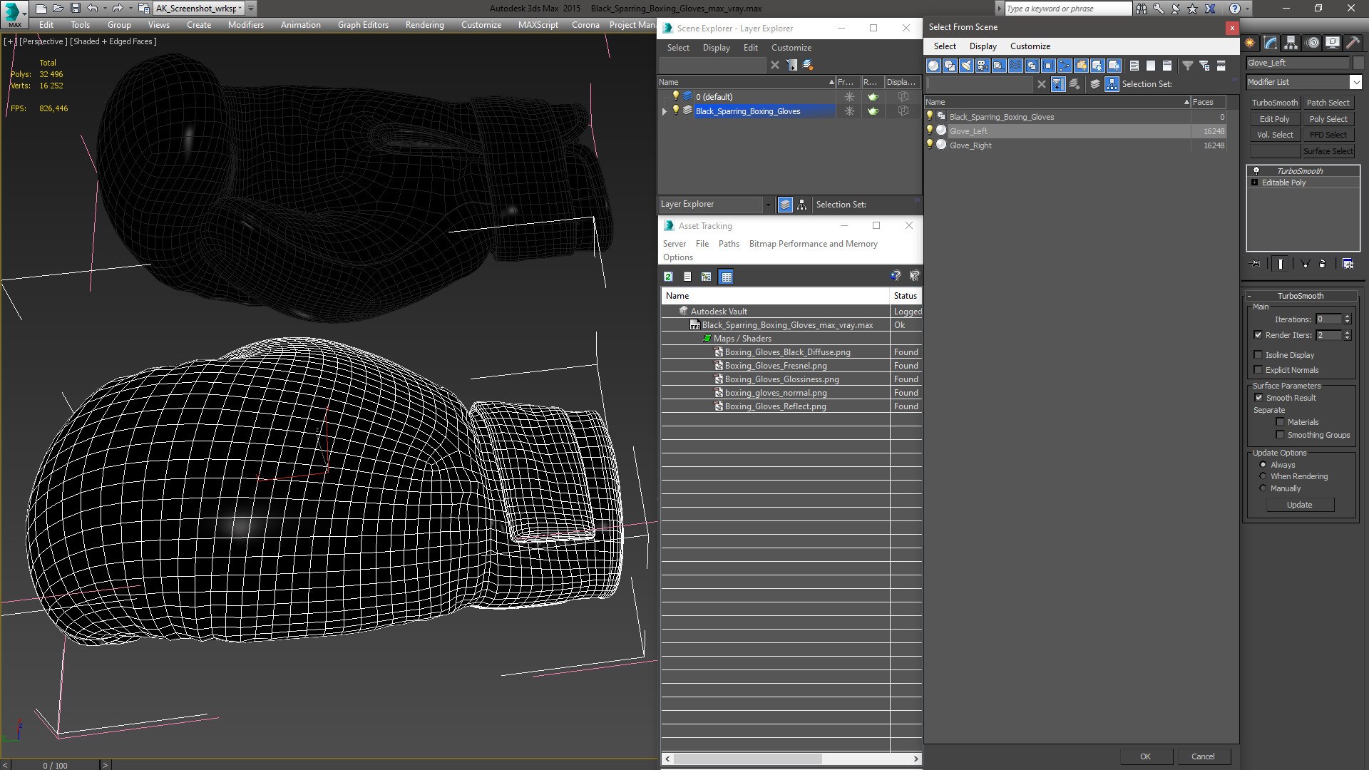 Black Sparring Boxing Gloves 3D model - TurboSquid 2158462