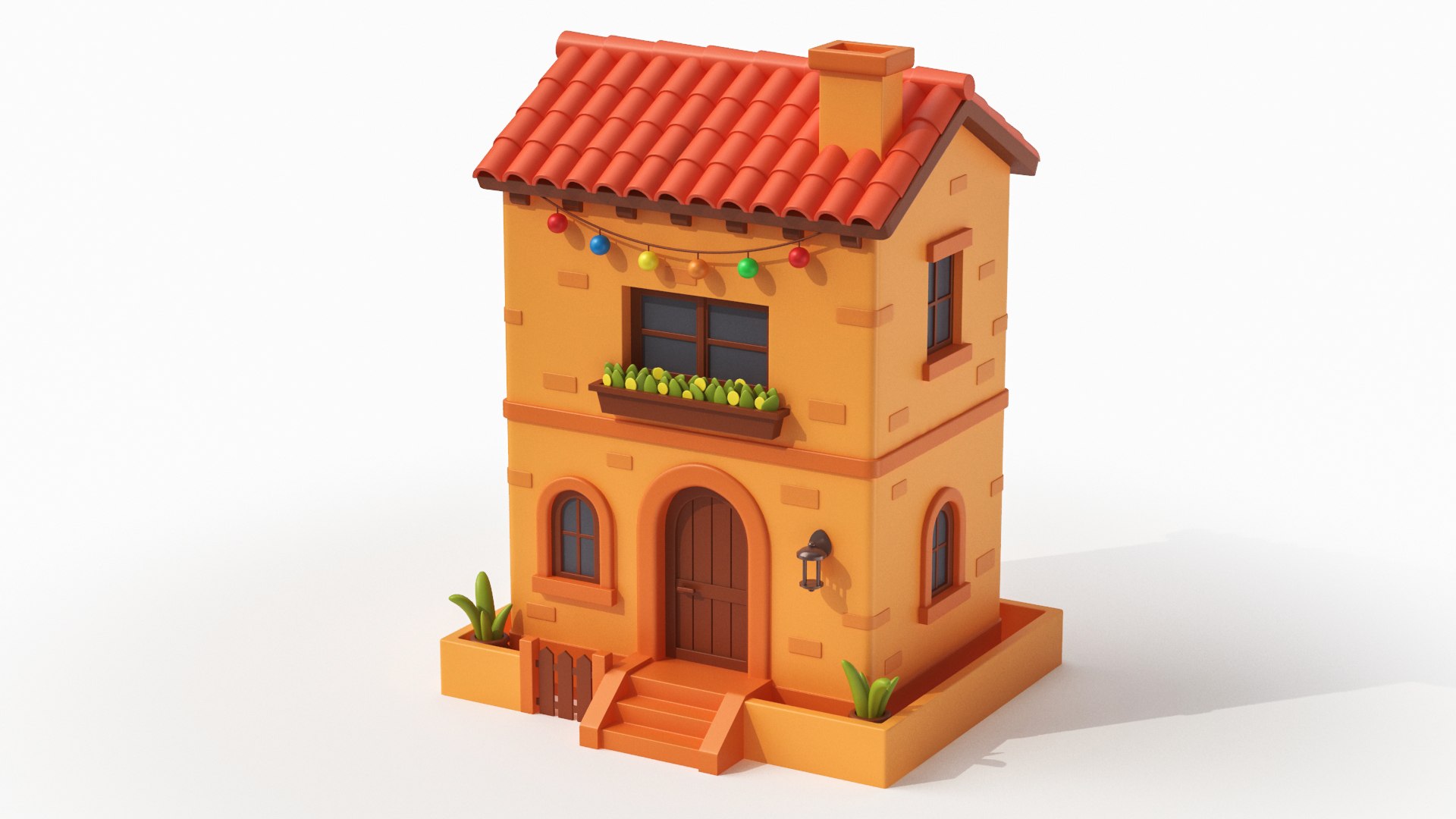 Latin American Cartoonish House Low Poly 3D Model 3D Model - TurboSquid ...