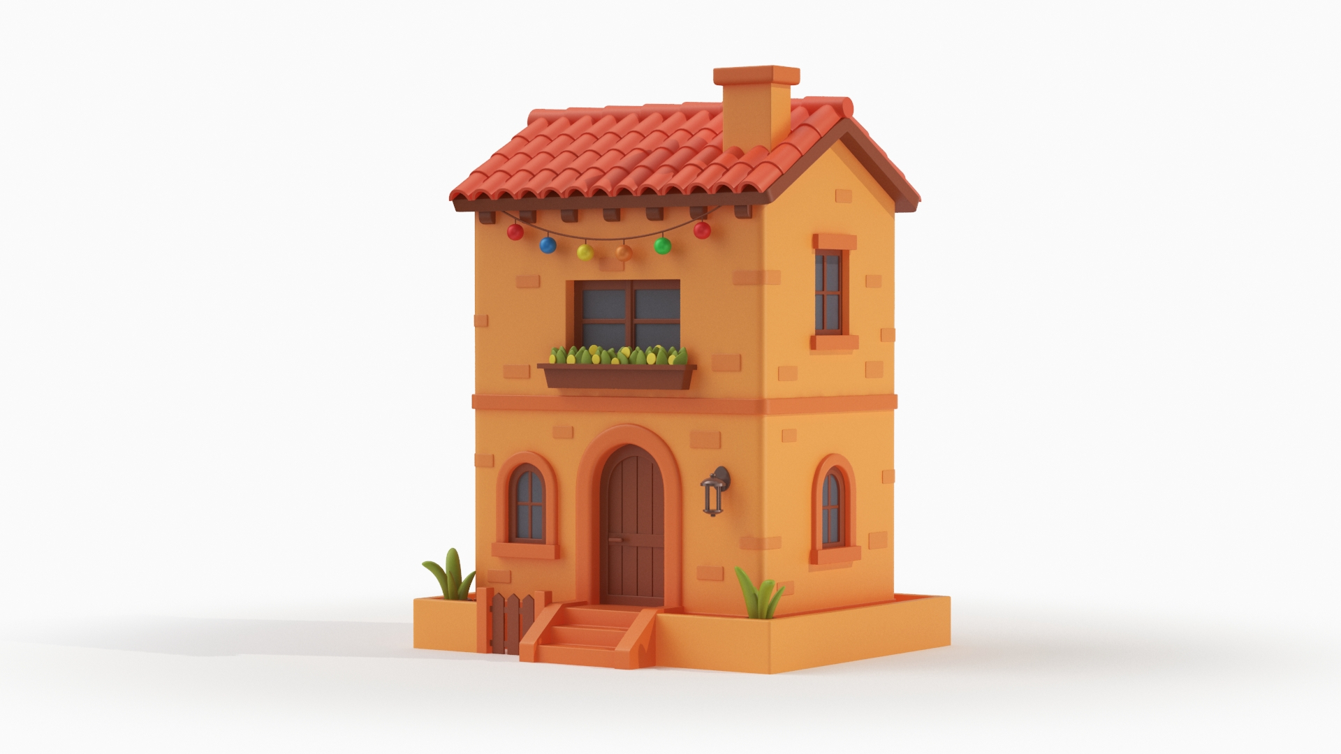 Latin American Cartoonish House Low Poly 3D Model 3D Model - TurboSquid ...